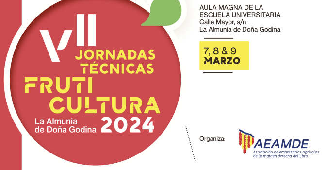 Las VII Jornadas Técnicas de Fruticultura se celebrarán el 7, 8 y 9 de marzo. – AEAMDE